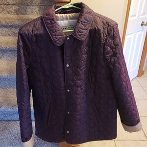Coach | Jackets & Coats | Coach Quilted Jacket In Plum | Poshmark